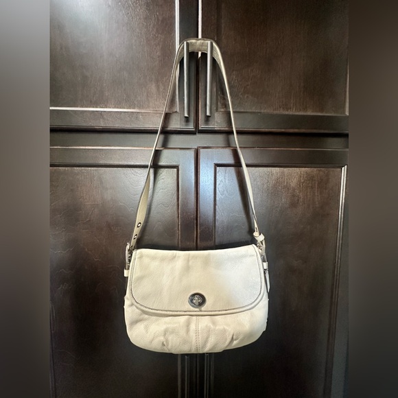Coach | Bags | Coach Cream Colored Leather Purse | Poshmark